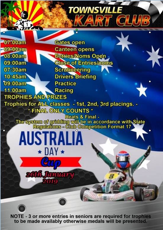 Australia Day Cup Supplementary Regulations Karting Queensland